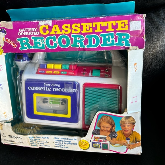 Toy Inc | Portable Audio & Video | Vintage Singalong Cassette Recorder ...